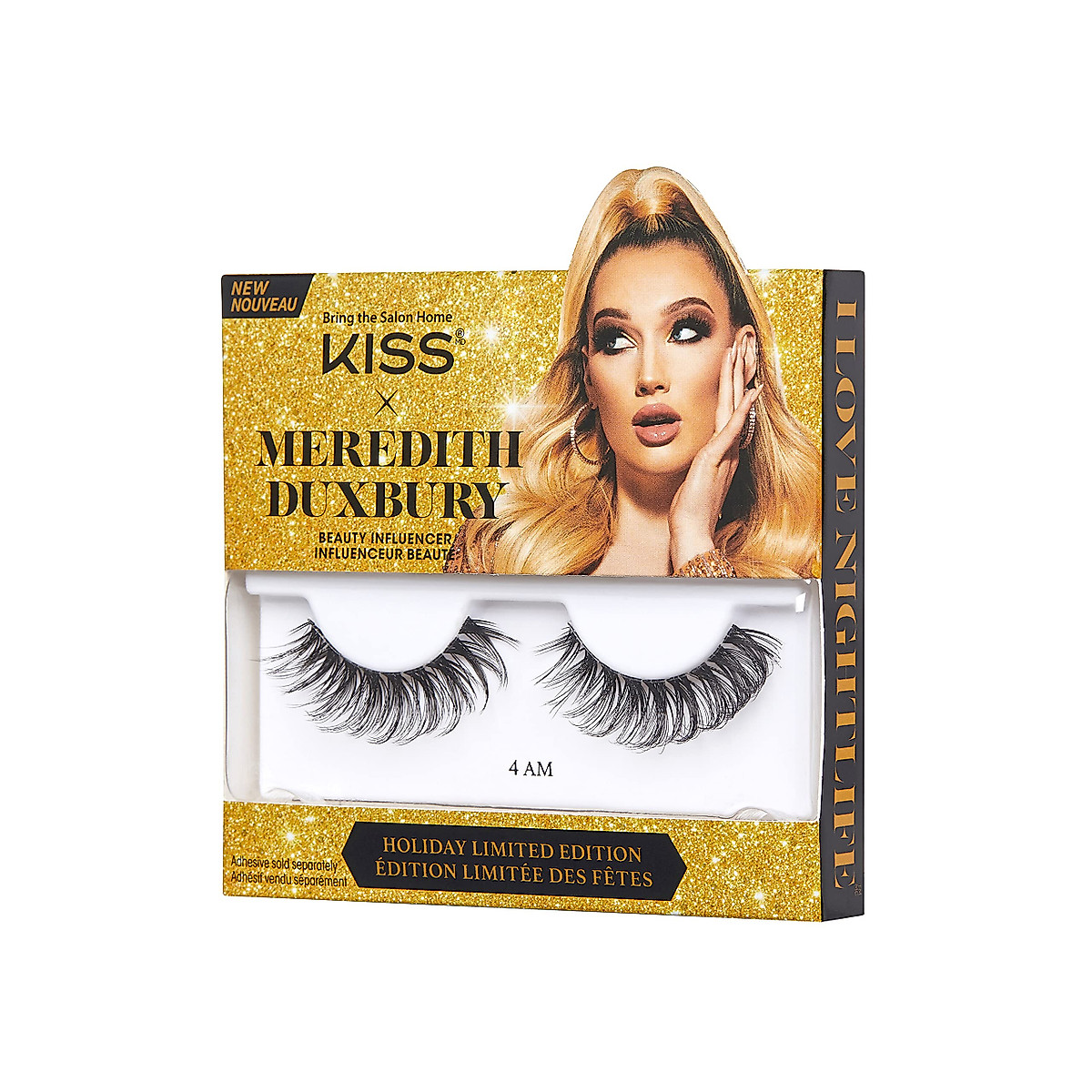 KISS X MEREDITH DUXBURY Limited Edition False Eyelashes, ‘4AM’, 1 Pair