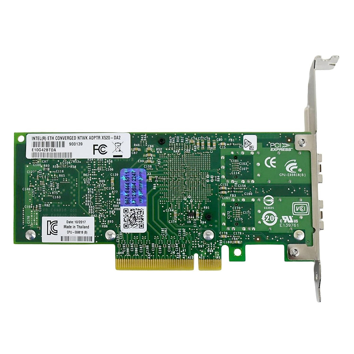 Dell XYT17 Intel X520-DA2 Dual-Port 10Gb SFP+ PCI-e Full-Profile NIC
