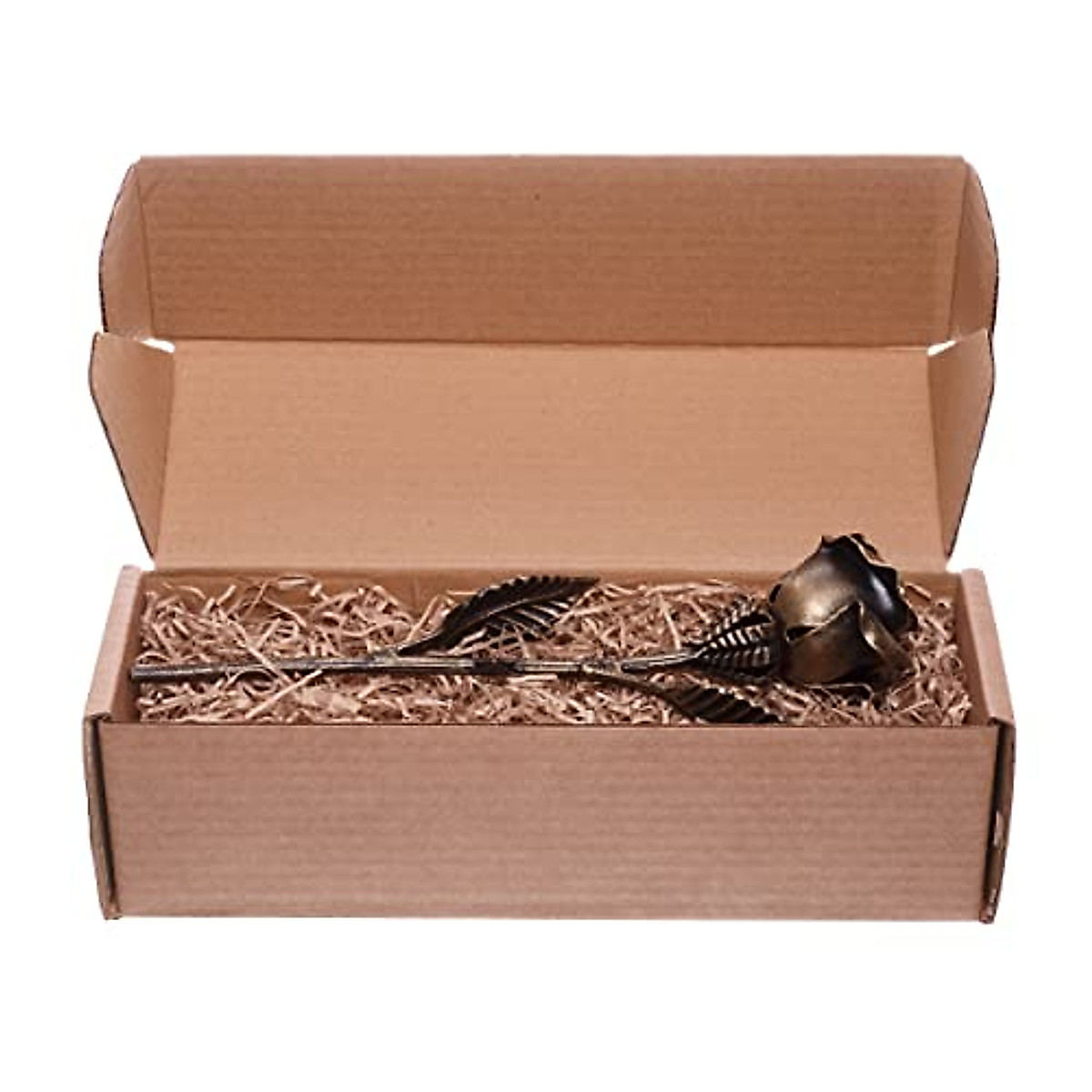 MakuliSmit Hand Forged Bronze Metal Rose Solid Gift of Everlasting Love