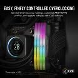 CORSAIR VENGEANCE RGB DDR5 64GB (4x16GB) DDR5 5600MHz CL36 AMD EXPO Intel XMP iCUE Compatible Computer Memory – Gray (CMH64GX5M4B5600Z36)