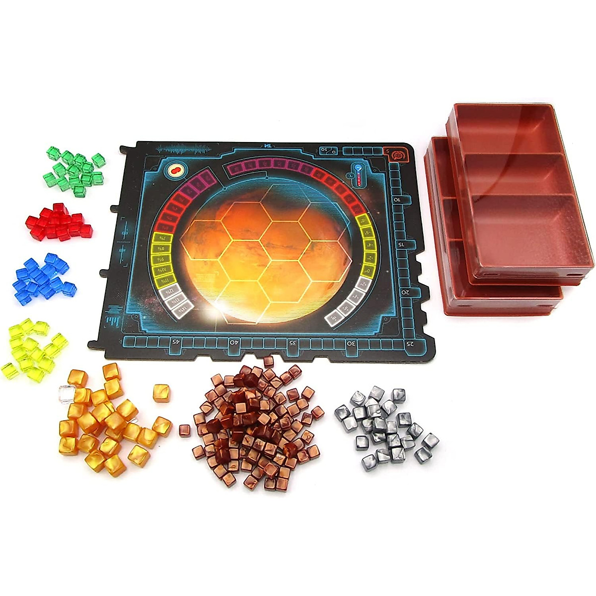 Stronghold Games Terraforming Mars Ares Expedition Card Game Collectors Edition ,1 to 4 players, Orange