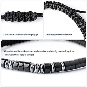 VOHIVI To My Son Bracelet from Mom,Morse Code Bracelets with Engraved Wallet Card,Adjustable Handmade Mens Beaded Bracelets easter basket stuffers