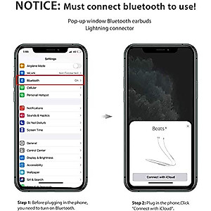 Headphones for iPhone with Microphone, Volume Control and Noise Isolation - Compatible with iPhone 14/13/12/11/7/8/8plus X/Xs/XR/Xs max/pro/se - Supports All iOS Systems（Black）!