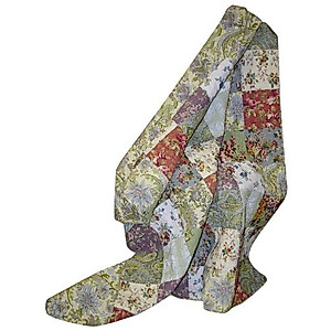 Greenland Home Blooming Prairie Quilted Patchwork Throw