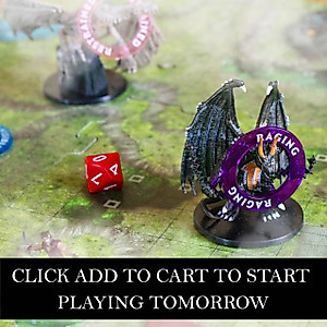 Kraftex DND Condition Rings [96pcs]: DND Accessories for Dungeon Masters to Track DND Spell Effects. Condition Markers D&D Accessories use as DND Tokens, DND Ring, DND Status Markers or DM Tools.