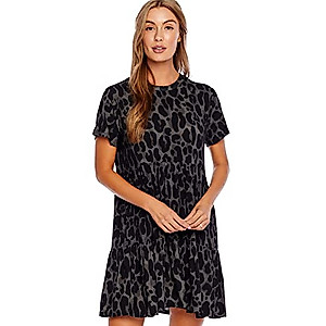 Mud Pie baby girls Dress, Black, X-large Mud Pie Leopard Poncey Dress Black X Large, Black, X-Large US