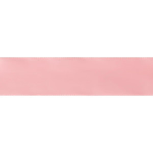 Berwick Offray Wide Double Face Satin Ribbon, Light Pink, 1 1/2 in x 12 ft (38 mm x 3.6 m)