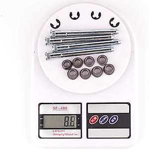 JSDAN 703-265 93356553 Compatible With 1994-2004 Chevrolet Chevy S10 Door Hinge Pin and Bushing Repair Kits 2 Door Pickup Blazer GMC S15 Sonoma Jimmy Oldsmobile Bravada Front Rear Left Right 16PCS