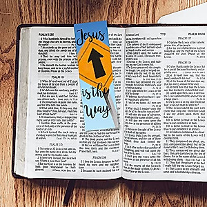 Jesus is The Way, John 14:6, Bulk Pack of 25 Christian Bookmarks for Kids, Childrens Bible Verse Book Markers, Sunday School Prizes with Memory Verses, Scripture Gifts for Kids & Youth