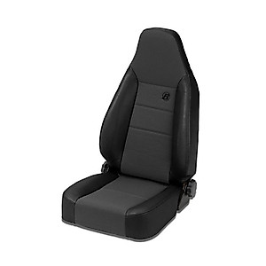 Bestop 3943815 Black Denim Trailmax II Sport Seat - Jeep 1976-2006 CJ7 & Wrangler