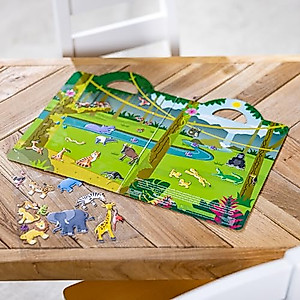 Melissa & Doug Puffy Sticker Play Set: Safari - 42 Reusable Stickers - FSC Certified
