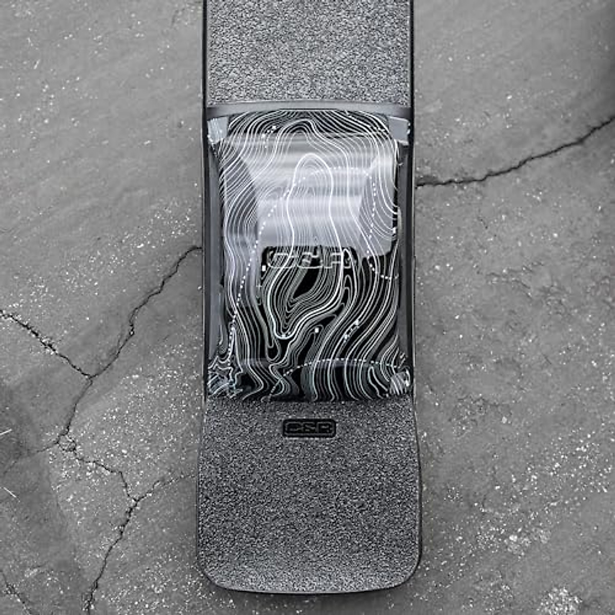 Craft&Ride Air Pad Concave Foot Pad with Gel-Tech | Comfortable Cushioned Foot Pad with Aluminum Interior & Grip Tape | Compatible with Onewheel+ XR | Black