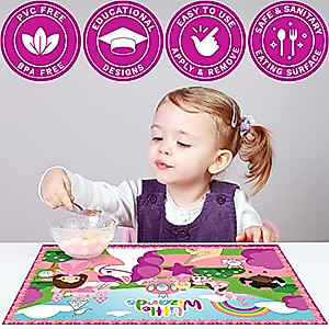 40x Disposable Placemats for Baby – Toddler Placemat Kids Placemat – Disposable Placemats for Toddlers – Baby Placemat for Restaurants – Plastic Placemats for Kids – Toddler Placemats for Dining Table