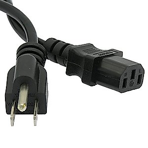 UL Listed 6 FEET Printer Power Cord Replacement for Brother HL-2270DW HL-2030 HL-2040 HL-2240 HL-l2350DW HL-l6200DW HL-2140 HL-5340D HL-5240 HL-2240 HL-2280DW Printer 3 Prong Power Cord Cable