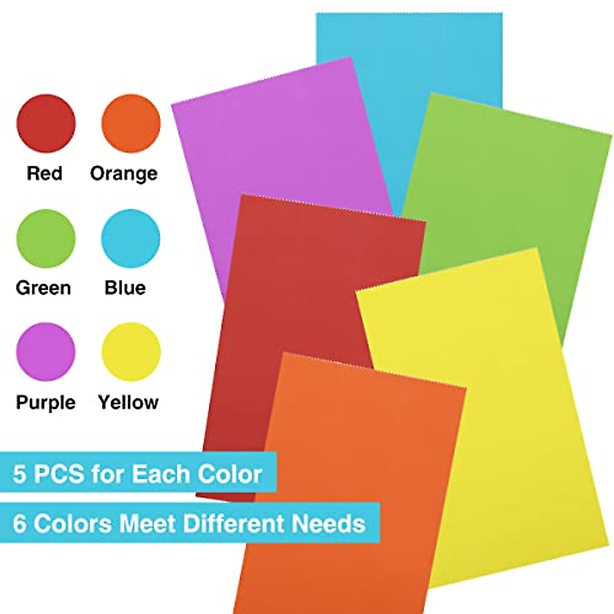 Poever 30 Pcs Party Favor Bags 6 Colors Small Gift Bags 5x2.95x9.45 Colorful Treat Bags Rainbow Party Bags Kraft Paper Bags for Birthday Party Wedding Craft Activities