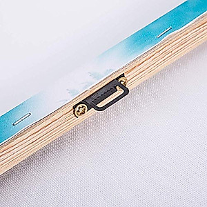 Shenywell Canvas Print Wooden Framed Wall Decor Art Painting 16x20 Inches Easter Crucifixion and Resurrection Home Artwork Bedroom Living Room Easy to Hang