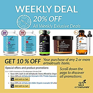 Artnaturals Natural Beard Deep Conditioner - (8 Fl Oz / 236ml) - Infused with Aloe Vera, Tea Tree and Jojoba Oil