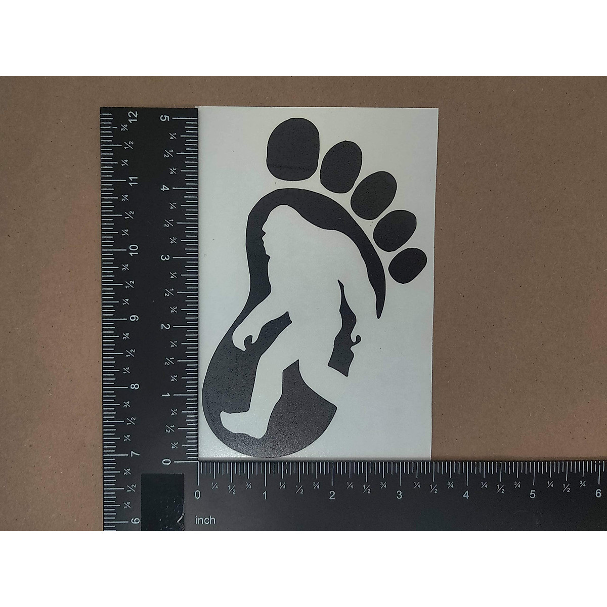 Sasquatch, Bigfoot, Hide and Seek Champion Decals (Black, Large ~5")