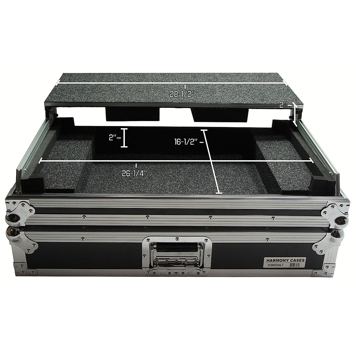 Harmony Audio HCMIXON4LT Flight Glide Laptop Stand DJ Custom Case Compatible with Reloop Mixon 4