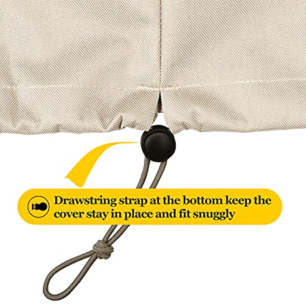 SELUGOVE Caddy Cover,Khaki Thick Fabric Waterproof Caddy Cover