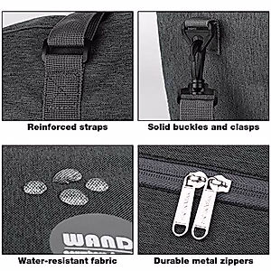 WANDF for Alaska Airlines 22&quot; Foldable Travel Duffle Bag for Travel Gym Sports Weekender Bag (22 inches (50 Liter), Dark Grey Denis 22&quot;)…