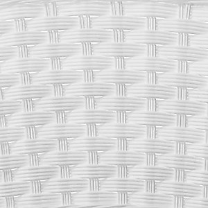 Jeco Wicker Chair with Red Cushion, Set of 2, White/W00206-