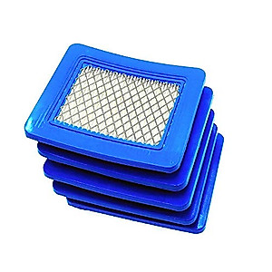 MOWFILL 5 Pack 491588 Air Filter Replace for BS 491588S,John Deere AM116236, Toro 119-1909, Craftsman 3364 Air Cleaner, Lawn Mower Air Filter