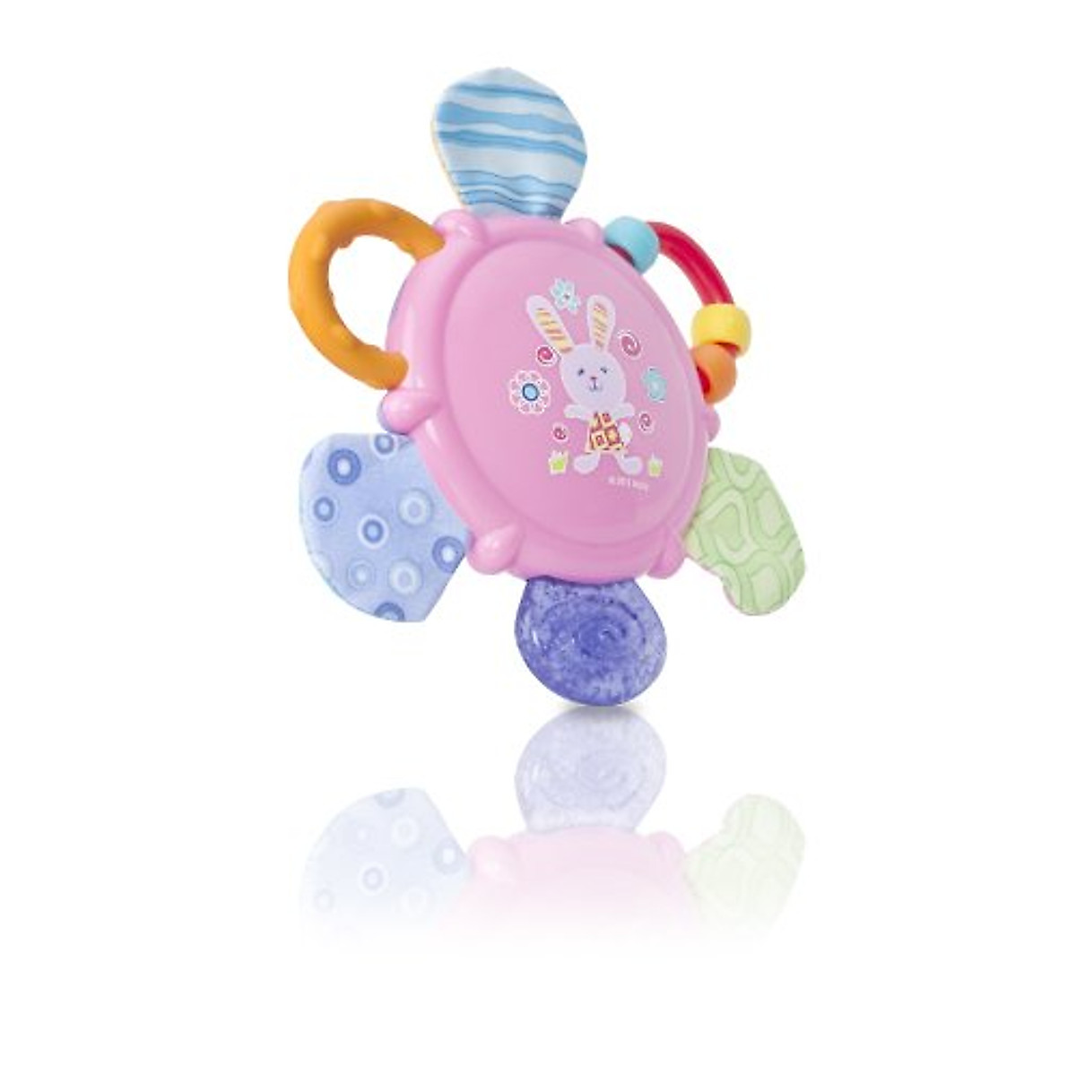 Nuby Look-at-Me Mirror Teether Toy, Colors May Vary