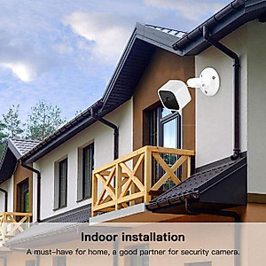 Koroao Blink Mini Wall Mount Bracket, 360 Degree Adjustable Ceiling Mounting Kits, Indoor and Outdoor Use for Blink Mini/All-New Blink Indoor/Outdoor4 Camera Mounting Bracket(2-Pack,White)