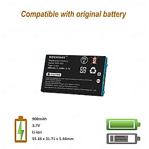 CS BATTERY Replacement Battery for Nin'ten'do Ga'meboy Advance SP AGS-001,fits SAM-SPRBP AGS-003,Li-ion 900mAh