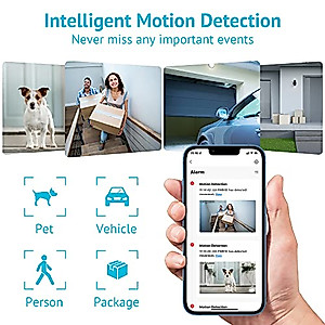 LaView 2K Security Camera Outdoor with Color Night Vision,3MP Wired Cameras for Home Security,IP65 Waterproof Camera, 24/7 Live Video,2 Way Audio,Cloud Storage/SD Slot,Compatible with Alexa(4pcs)