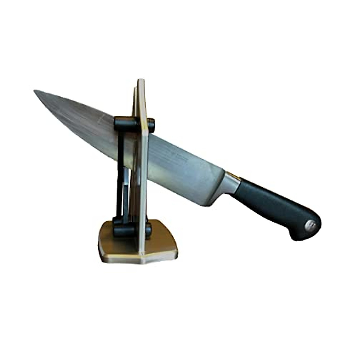 Official As Seen On TV Bavarian Edge Kitchen Knife Sharpener by BulbHead, Sharpens, Hones, & Polishes Serrated, Beveled, Standard Blades