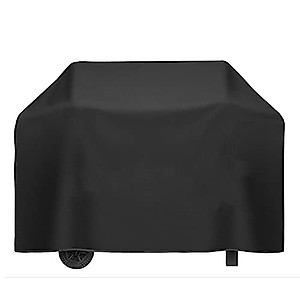 Anti Dust Rain BBQ Grill Cover UV Resistant Grill Covers with PU Coating for Family Dinners Accessories BBQ Grill Barbeque Cover for Home Garden Yard BBQ Tool UV Resistant Grill Covers with PU Coating