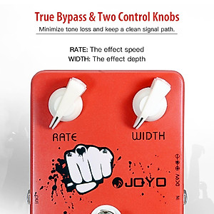 JOYO Chorus Pedal Crisp & Transparent Chorus Full Bodied Sounds and Deep-clear Tone for Electric Guitar Effect - True Bypass (JF-05)