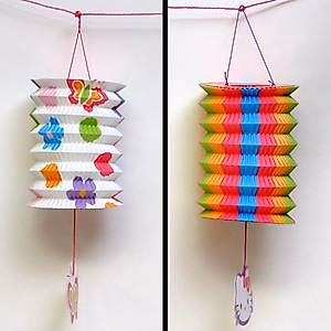 Adorable Hello Kitty Paper Lantern Garland Birthday Party Decoration (1 Piece), Multi Color, 12'.