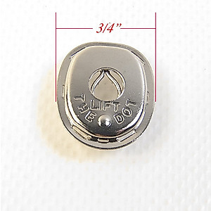 Lift The Dot Socket, Clinch Plate & 1/2" Wood Screw Stud - 10 Piece Set