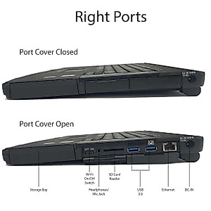 Panasonic Toughbook 54, CF-54 MK2, Intel Core i5-6300U 2.40GHz, 14in HD, Non-Touchscreen, 256GB SSD, 16GB, Wi-fi, Bluetooth, 4G LTE, Dual Pass, Backlit Keyboard, Webcam, Windows 10 Pro (Renewed)