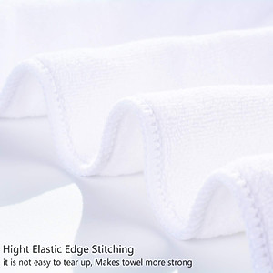 Microfiber Bath Towel Bath Sheets 1 Pack (32 x 71 Inch) Oversized Extra Large Super Absorbent Quick Fast Drying Soft Towels for Body Bathroom Travel (1, White)