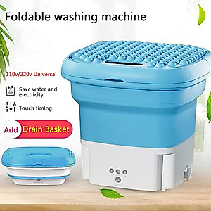 Luxmars Portable Washing Machine and Dryer Combo Mini Folding Washing Machine Washer