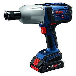 BOSCH HTH182-B25 18V High Torque Impact Wrench w/ 7/16" Hex w/ (2) 4.0 Ah CORE Compact Batteries