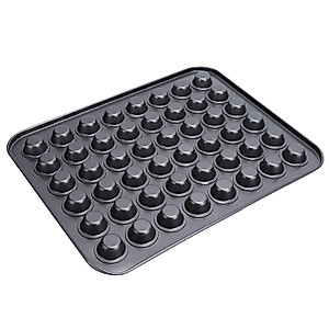 Cupcake Pan, 48‑Cup Non‑Stick Mini Round Cupcake Pan Tray Baking Mould Bakeware Cooking Accessory