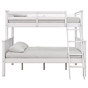 DHP Maxton Twin Over Full Bunk Bed, White