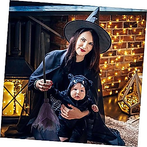 Hohopeti Halloween Broom Toy Moving Broom Halloween Witches Broom Halloween Witch Decor Fall Decoration Witches Broom Halloween Decor Halloween Witch Broomstick Beixender Cauldron Mesh