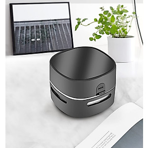 ODISTAR Desktop Vacuum Cleaner, Mini Table dust Sweeper Energy Saving,High Endurance up to 400 mins,360º Rotatable Design for Keyboard/Home/School/Office (Black)