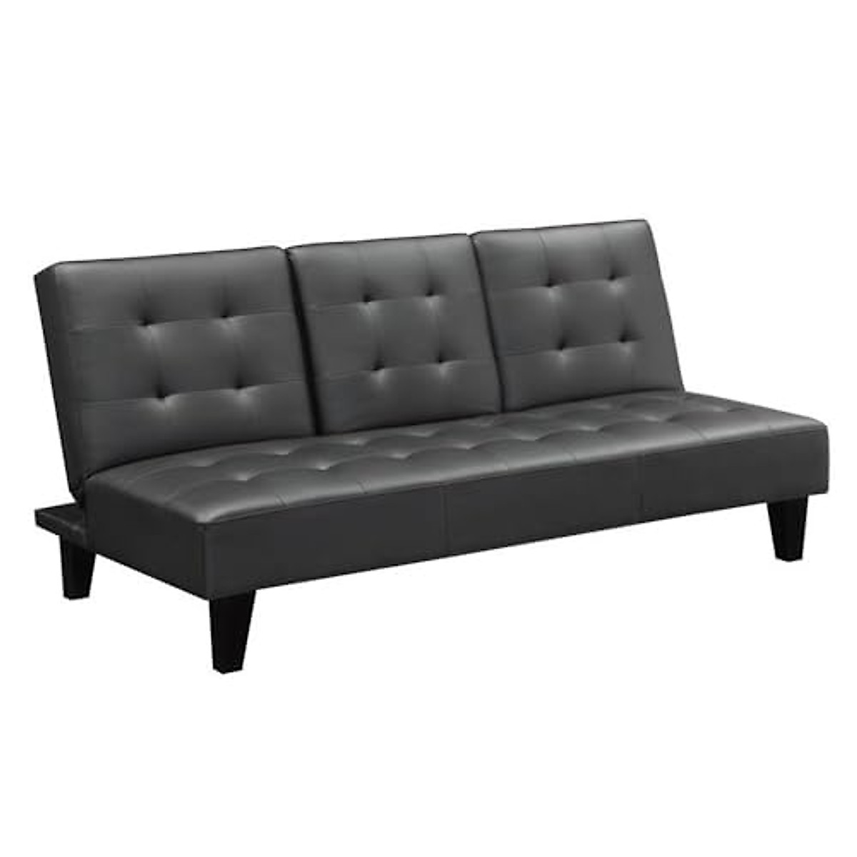 DHP Madison CupHolder Futon in Black