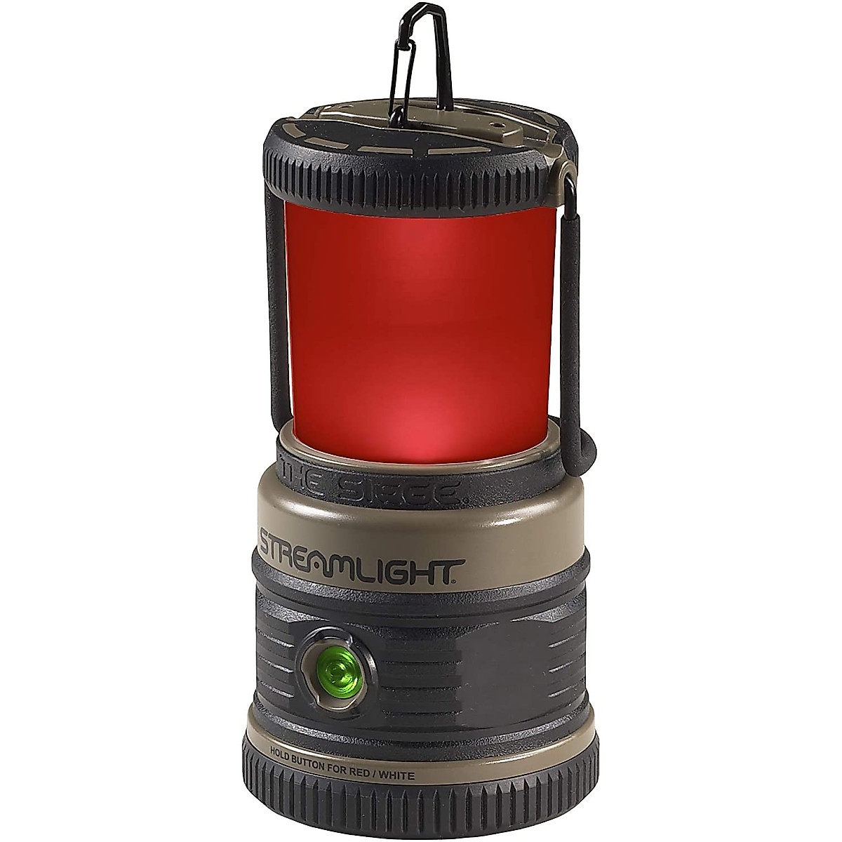 Streamlight 44931 Siege 540-Lumen Compact D Alkaline Outdoor Hand Lantern/Flashlight Combo, Coyote