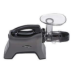 Omega MM1500GY Medical Medium Masticating Juicer, Cold Press Juicer Machine For Celery with Adjustable Dial, 200-Watt, Silver