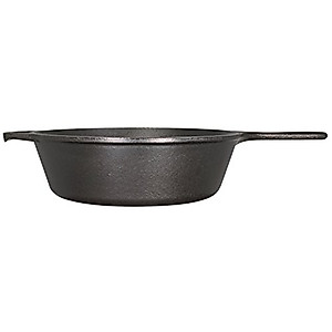 Lodge L8DSK3 Cast Iron Deep Skillet, Pre-Seasoned, 10.25-inch & Seasoned Cast Iron Care Kit