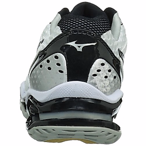Mizuno Women's Wave Tornado 8 Volleyball Shoe,White/Black,11.5 M US