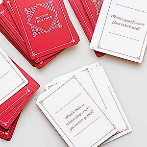 BETTER TOGETHER Couples Games Questions Card - Date Night 100 Fun Romantic Relationship Conversation Cards for Couple Game Gift - Adults were Really in Love Edition Activities Tonight Card Deck